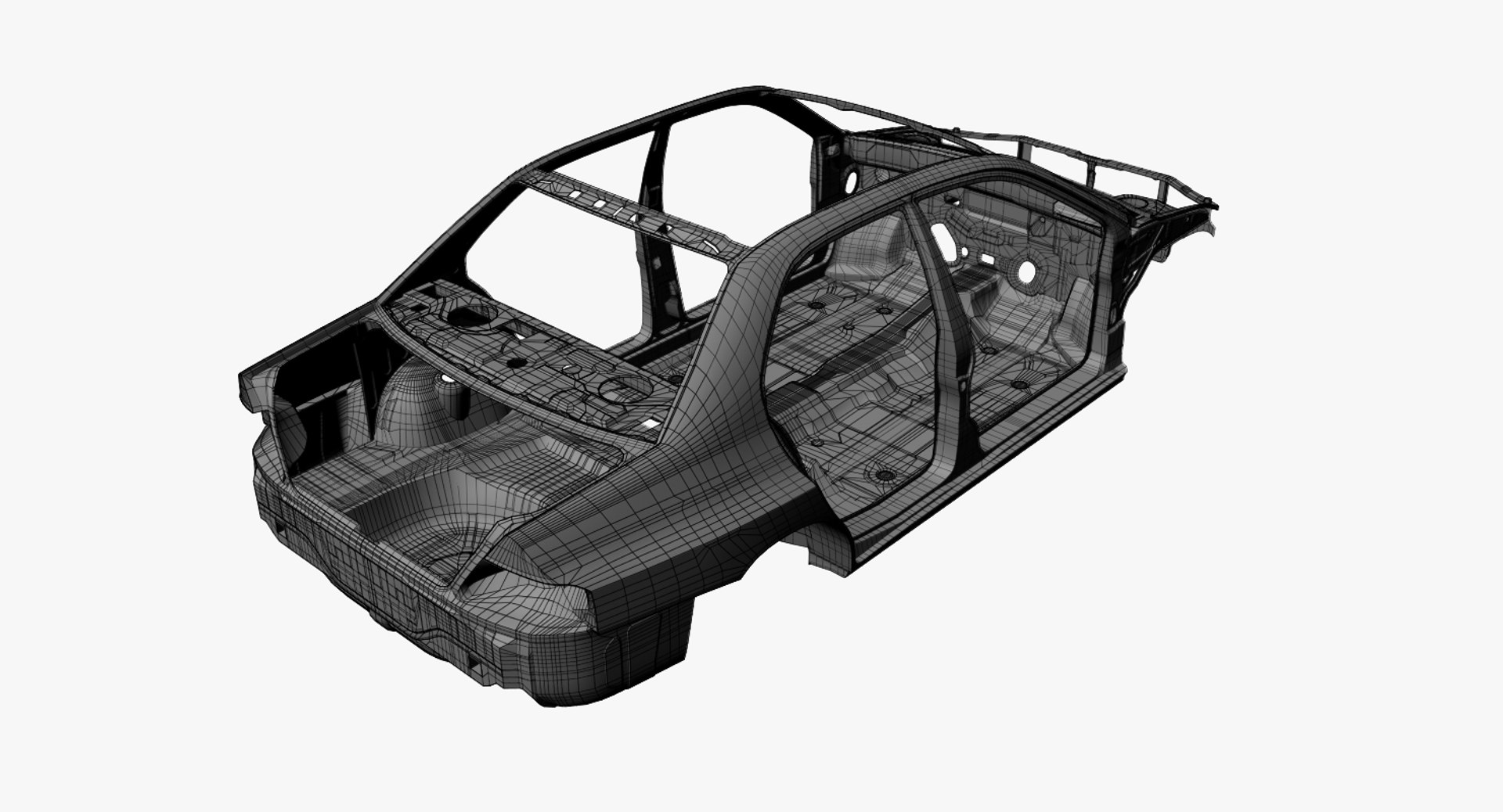 Car Body Frame 3D Model - TurboSquid 1156746