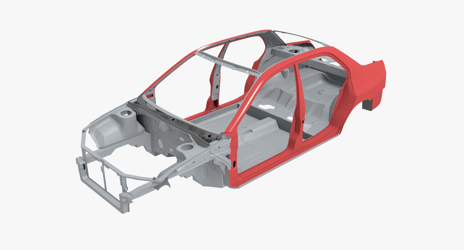 Car Body Frame 3D Model - TurboSquid 1156746