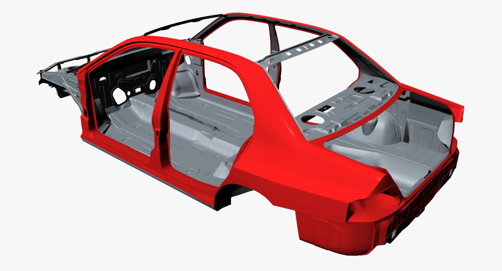 Car Body Frame 3d Model Turbosquid 1156746