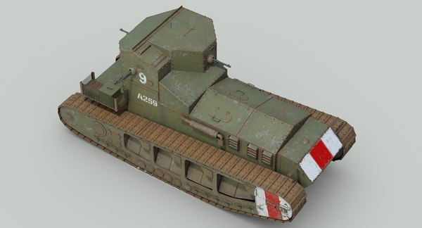 ww1 whippet mark tank 3d 3ds