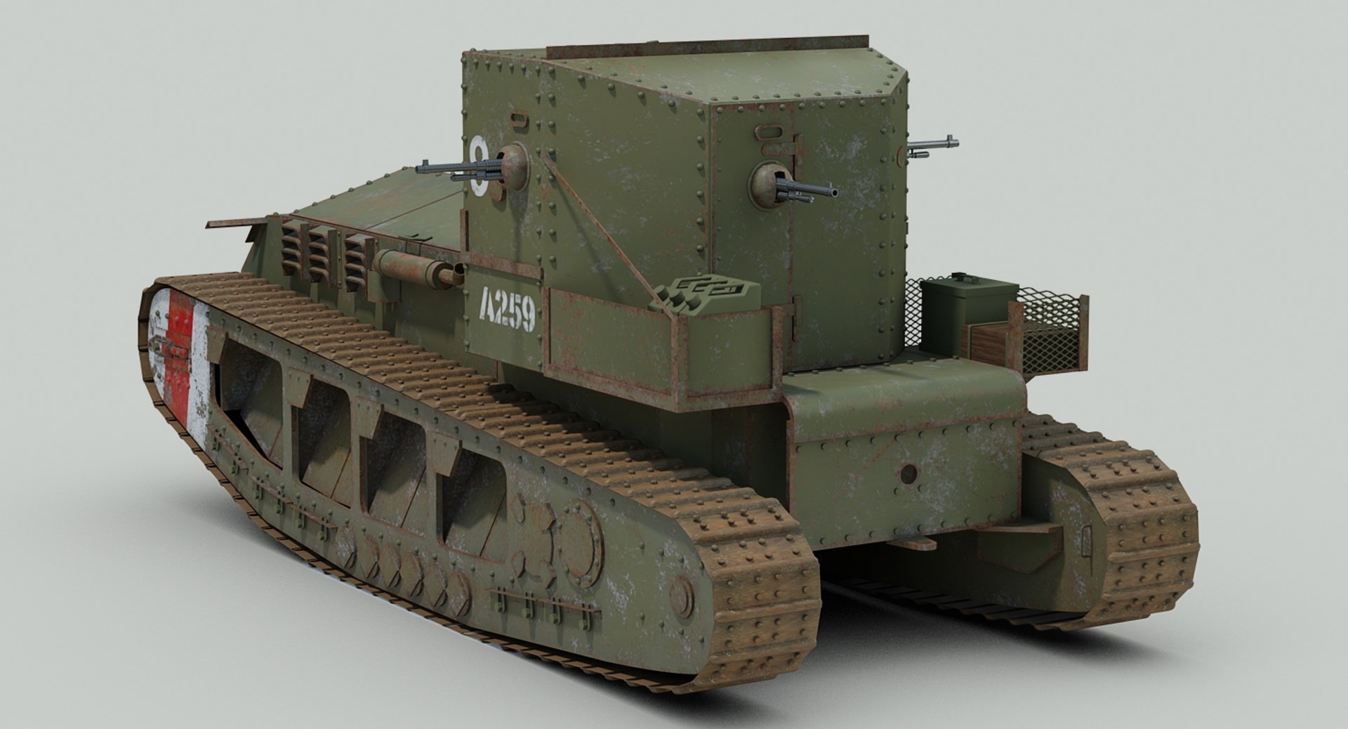 Ww1 Whippet Mark Tank 3d 3ds