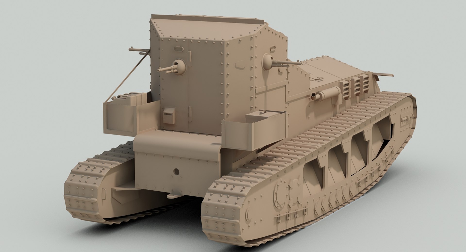 Ww1 Whippet Mark Tank 3d 3ds