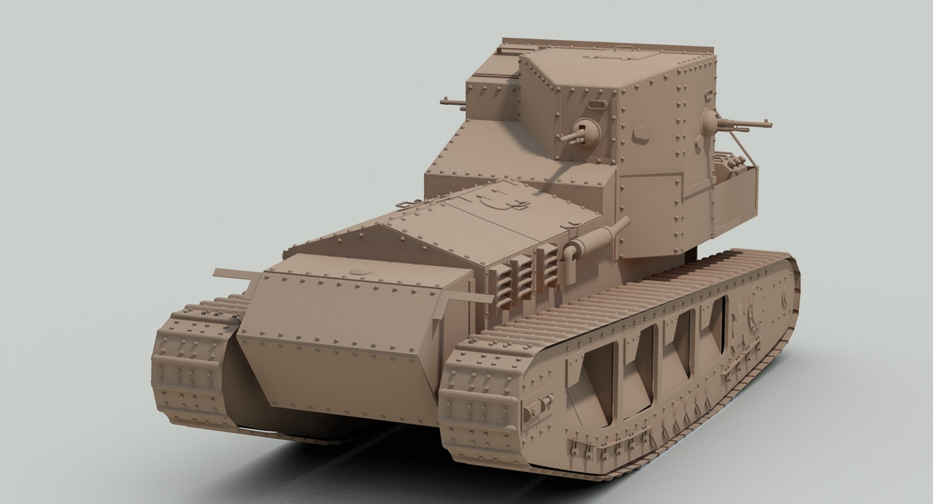 Ww1 Whippet Mark Tank 3d 3ds