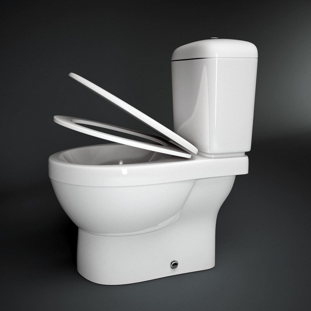 3d Toilet Modeled Realistic Model