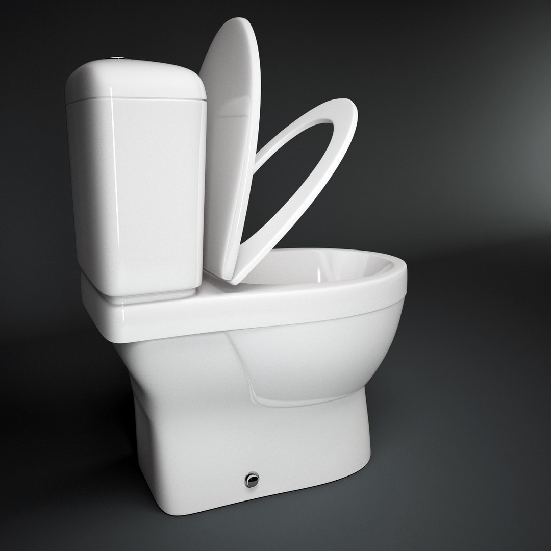 3d Toilet Modeled Realistic Model