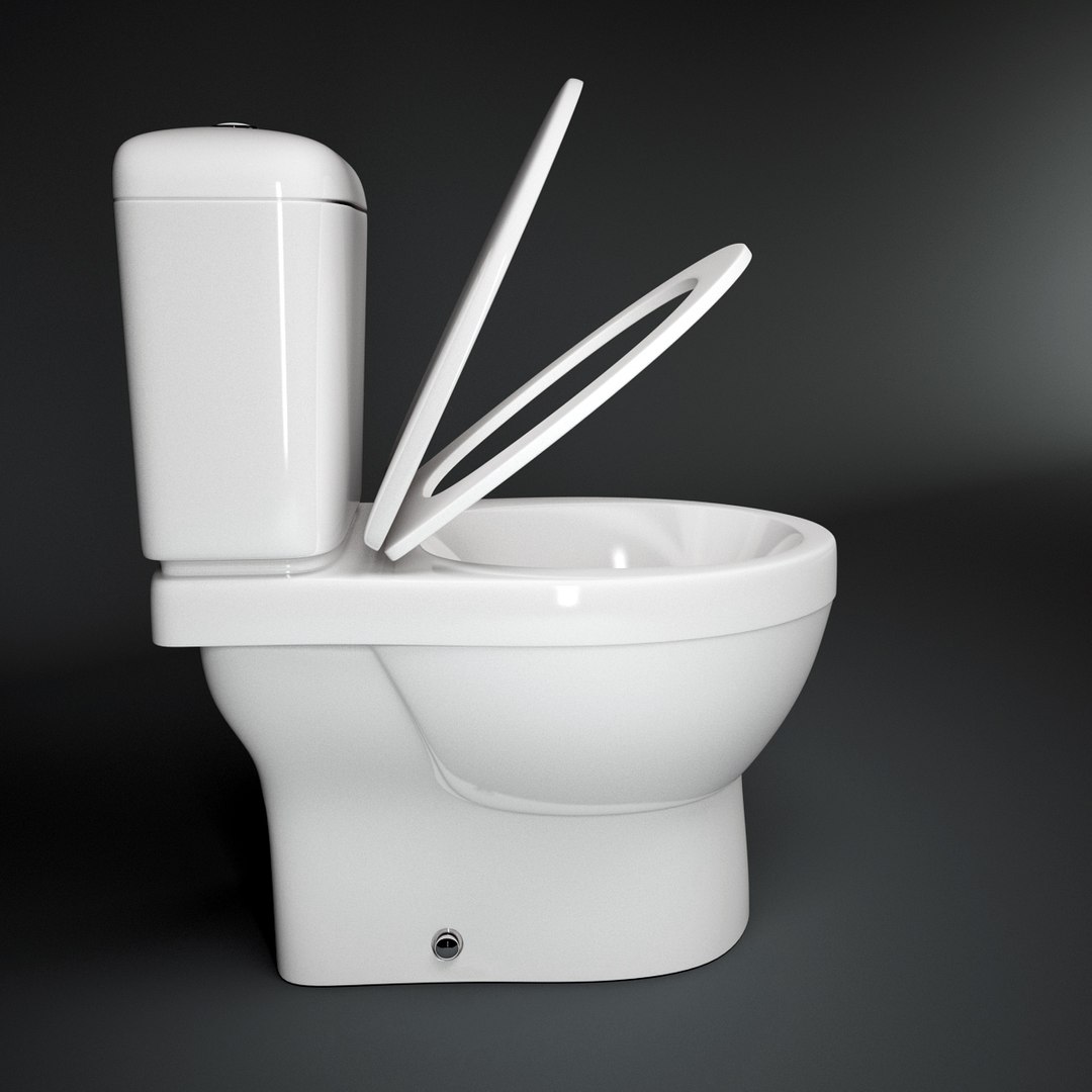 3d Toilet Modeled Realistic Model