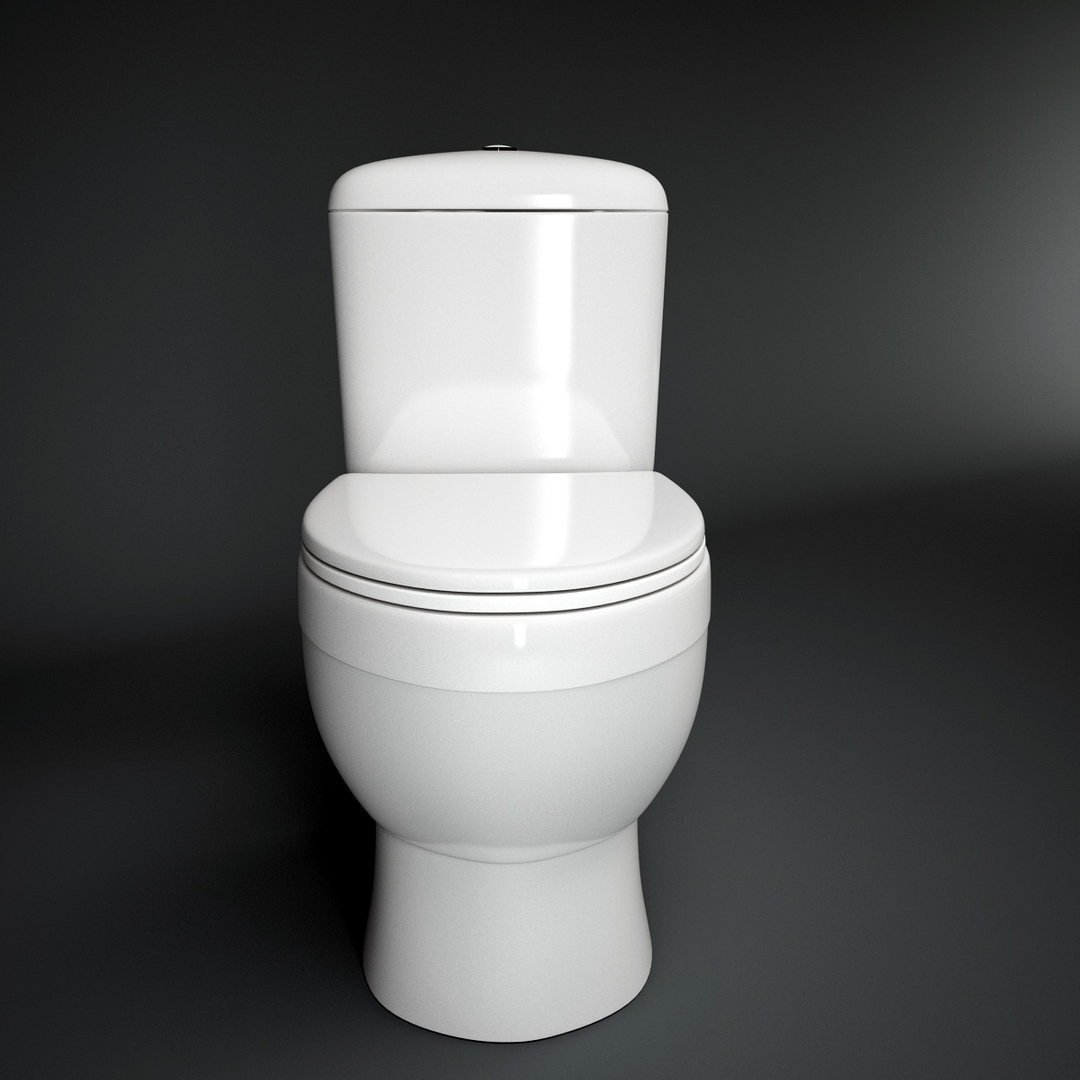 3d Toilet Modeled Realistic Model