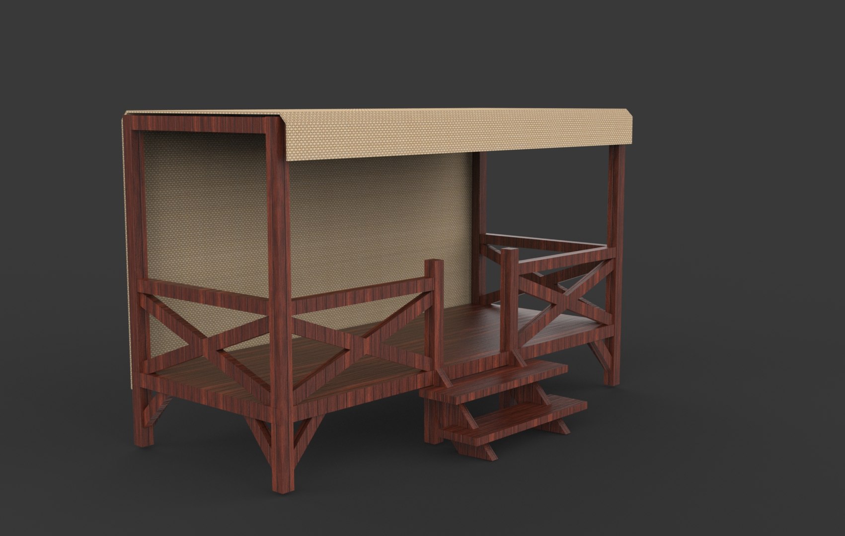Market Stand 3D Model 3D Model - TurboSquid 2344973