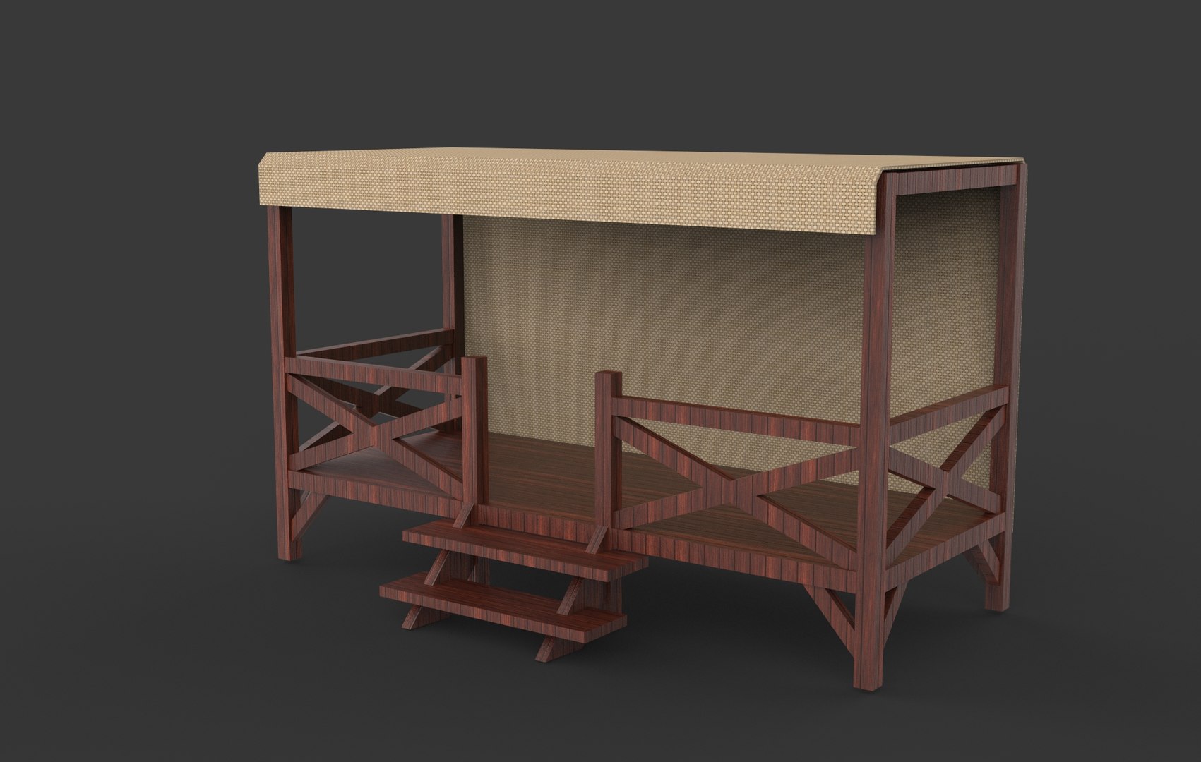 Market Stand 3D Model 3D Model - TurboSquid 2344973