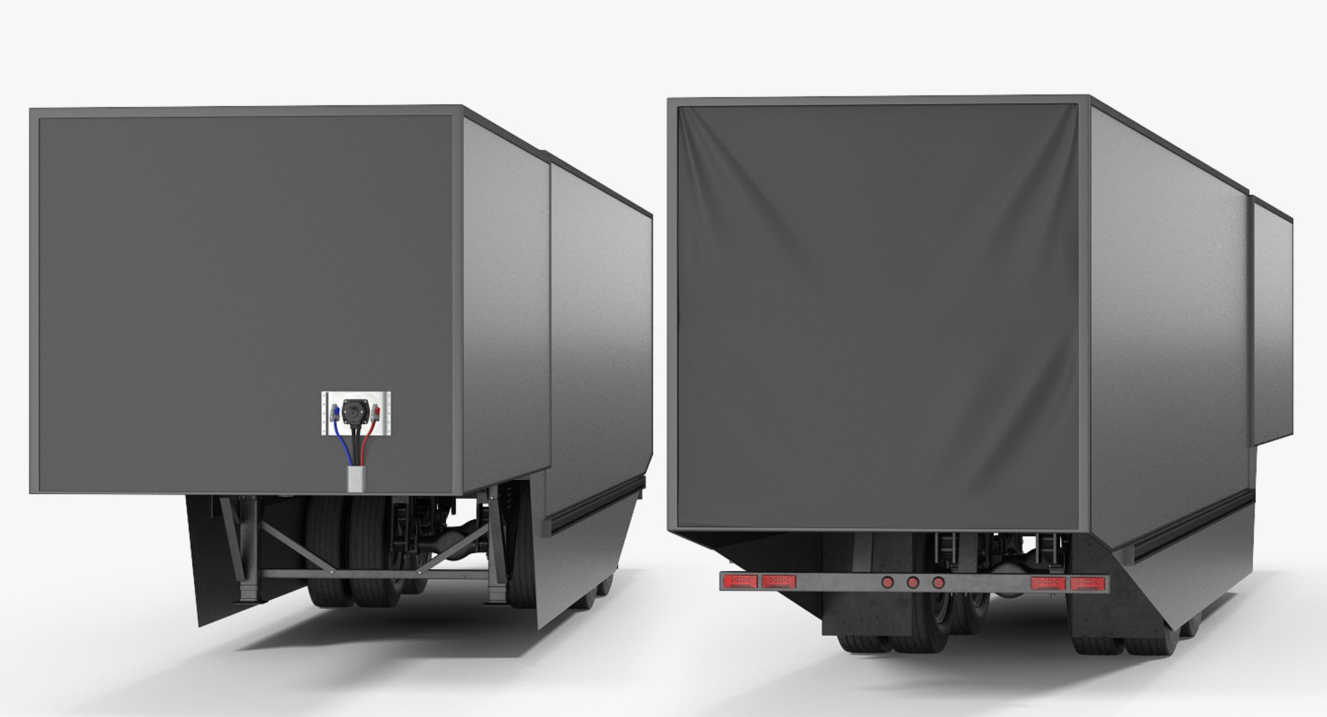 Tesla Semi Small Trailer Model - TurboSquid 1247887