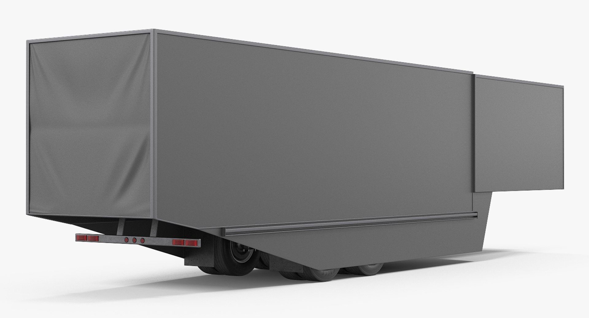 Tesla Semi Small Trailer Model - TurboSquid 1247887