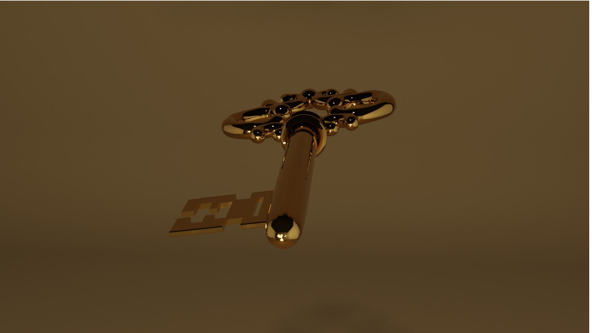 Golden Key 3D Model - TurboSquid 2139873