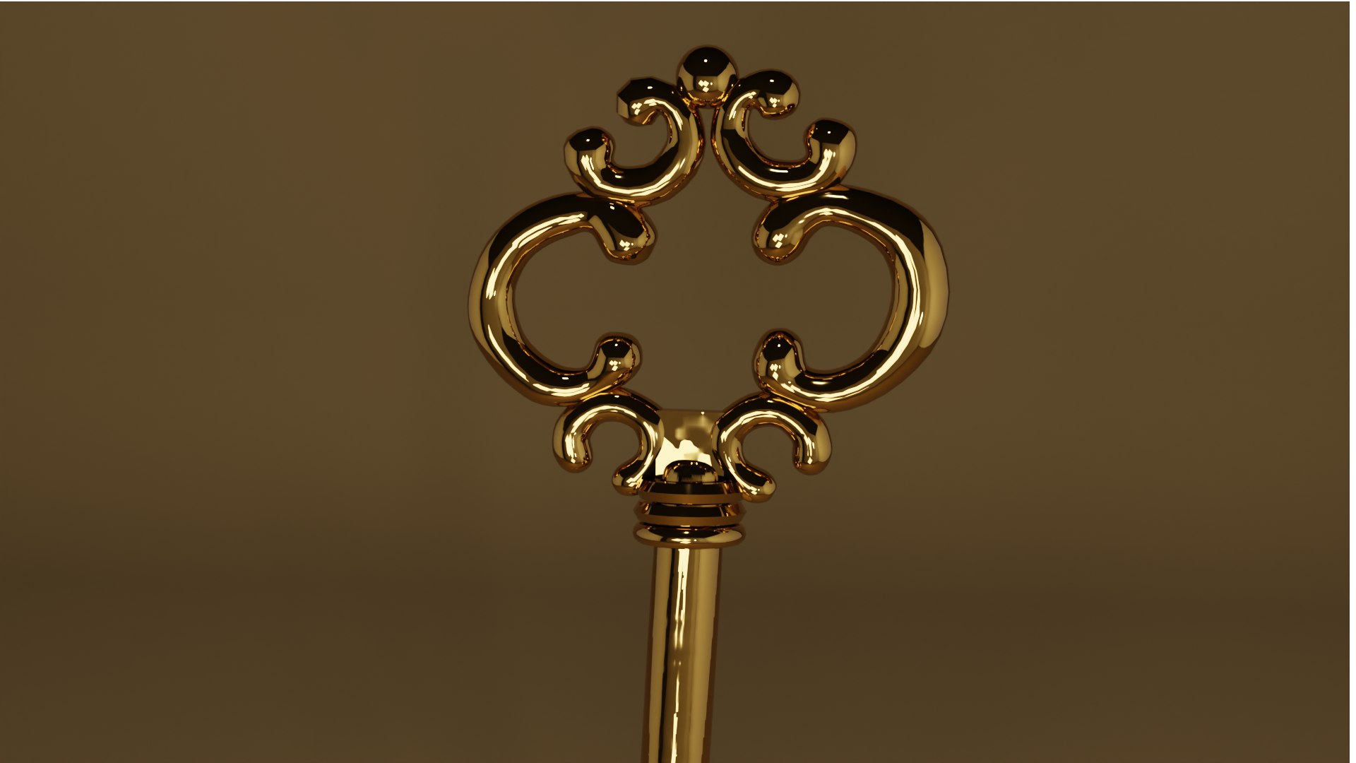 Golden Key 3D Model - TurboSquid 2139873