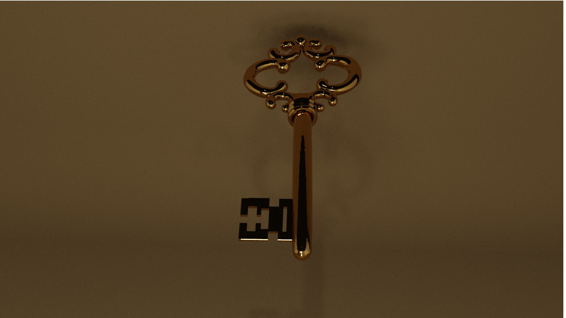 Golden Key 3D Model - TurboSquid 2139873