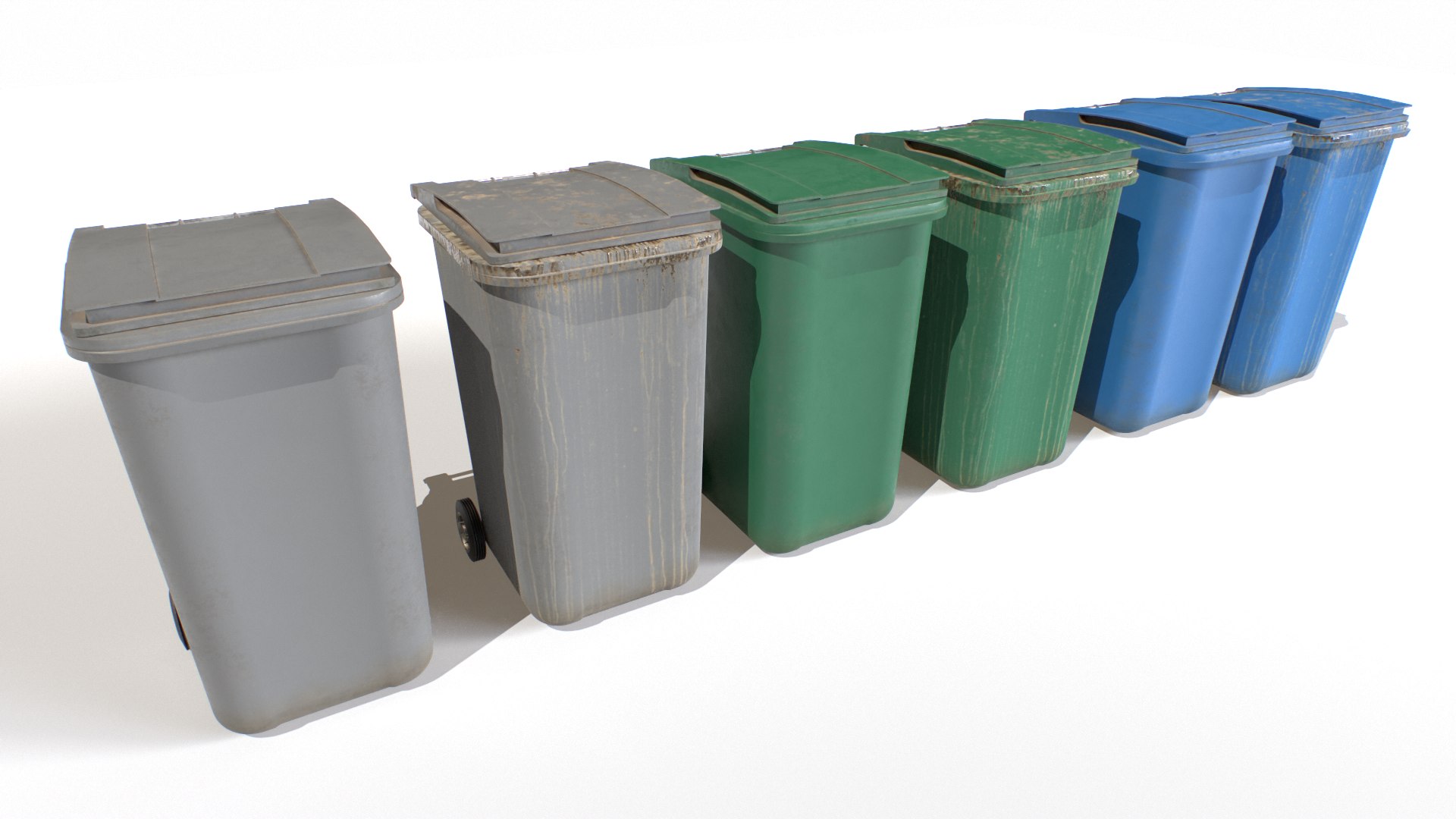 3D Trash Bin 3 Model - TurboSquid 1975821