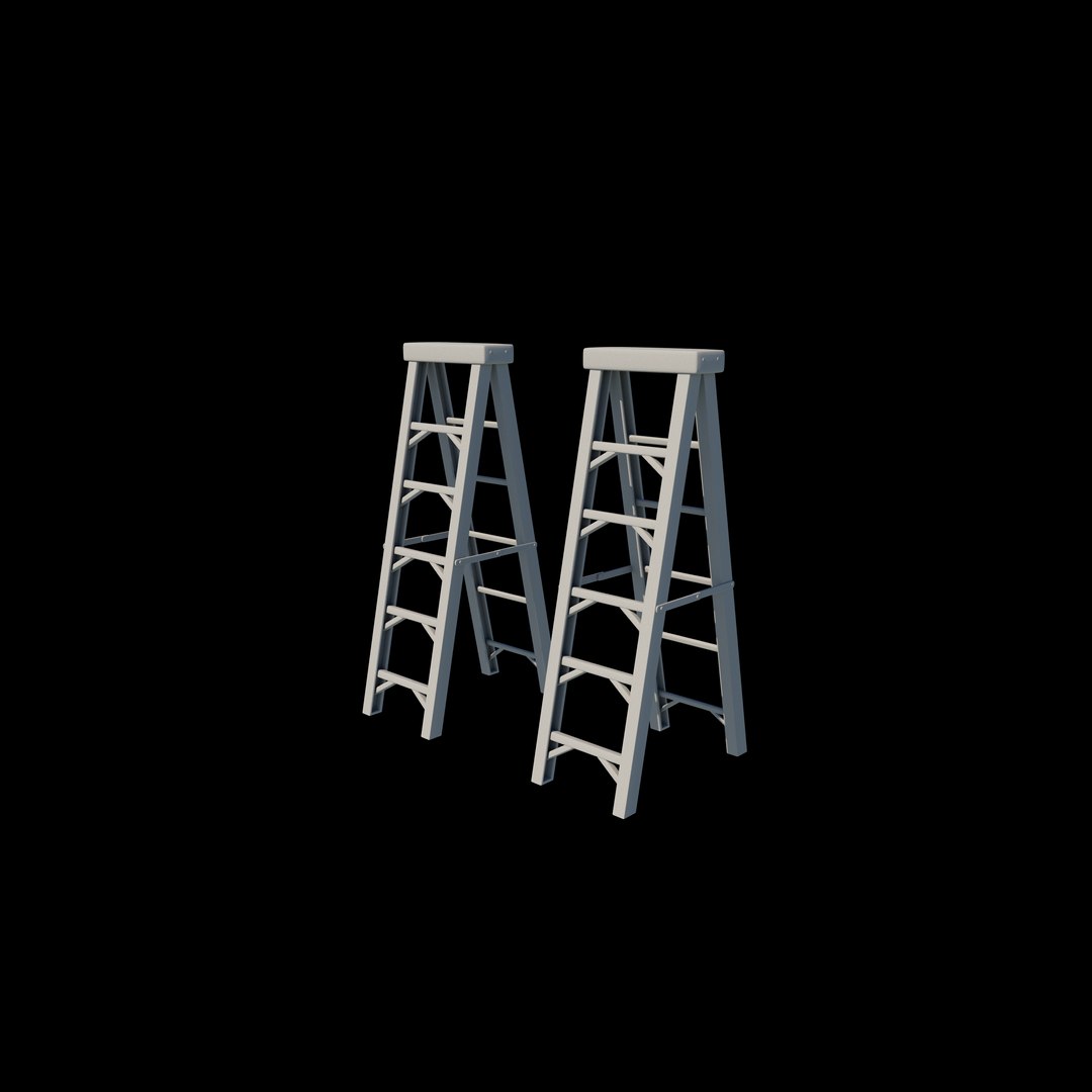 3D Model Double Sided Ladder 3D Model - TurboSquid 2368601