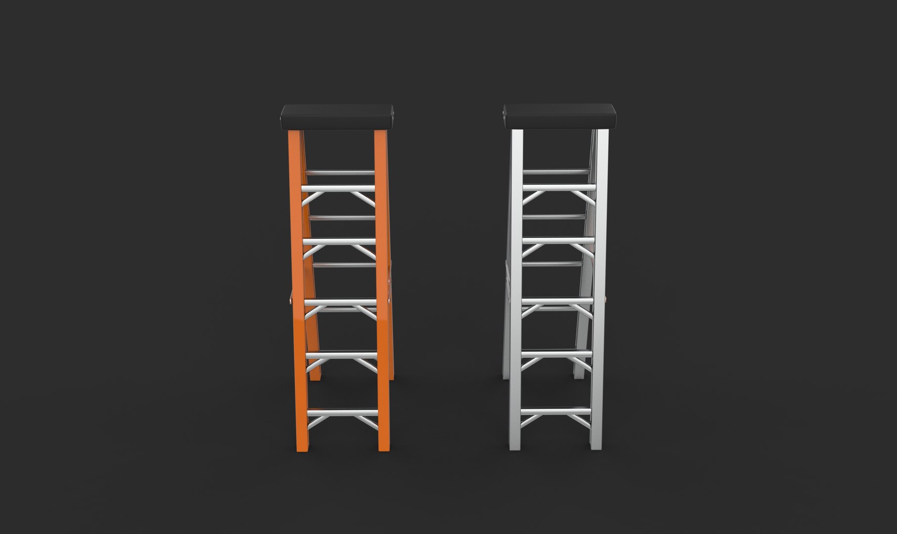 3D Model Double Sided Ladder 3D Model - TurboSquid 2368601