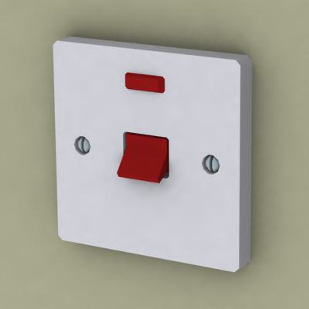 3d Electrical Fittings Switch Model