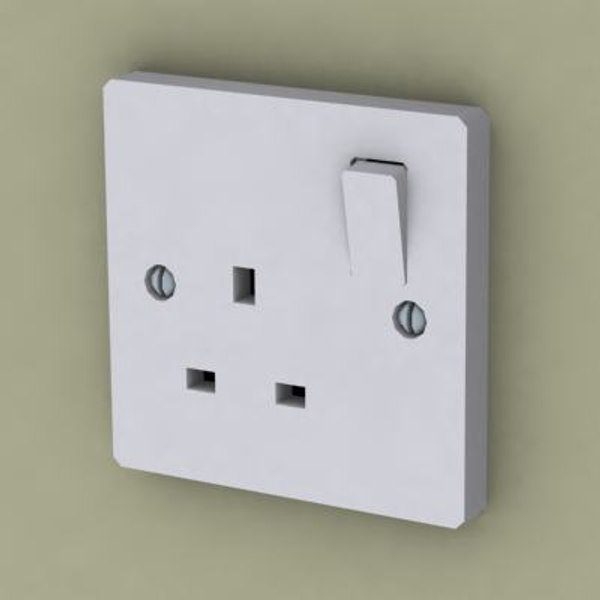 3d electrical fittings switch model
