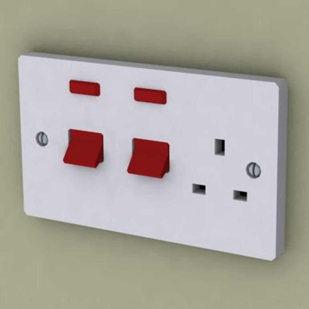 3d Electrical Fittings Switch Model