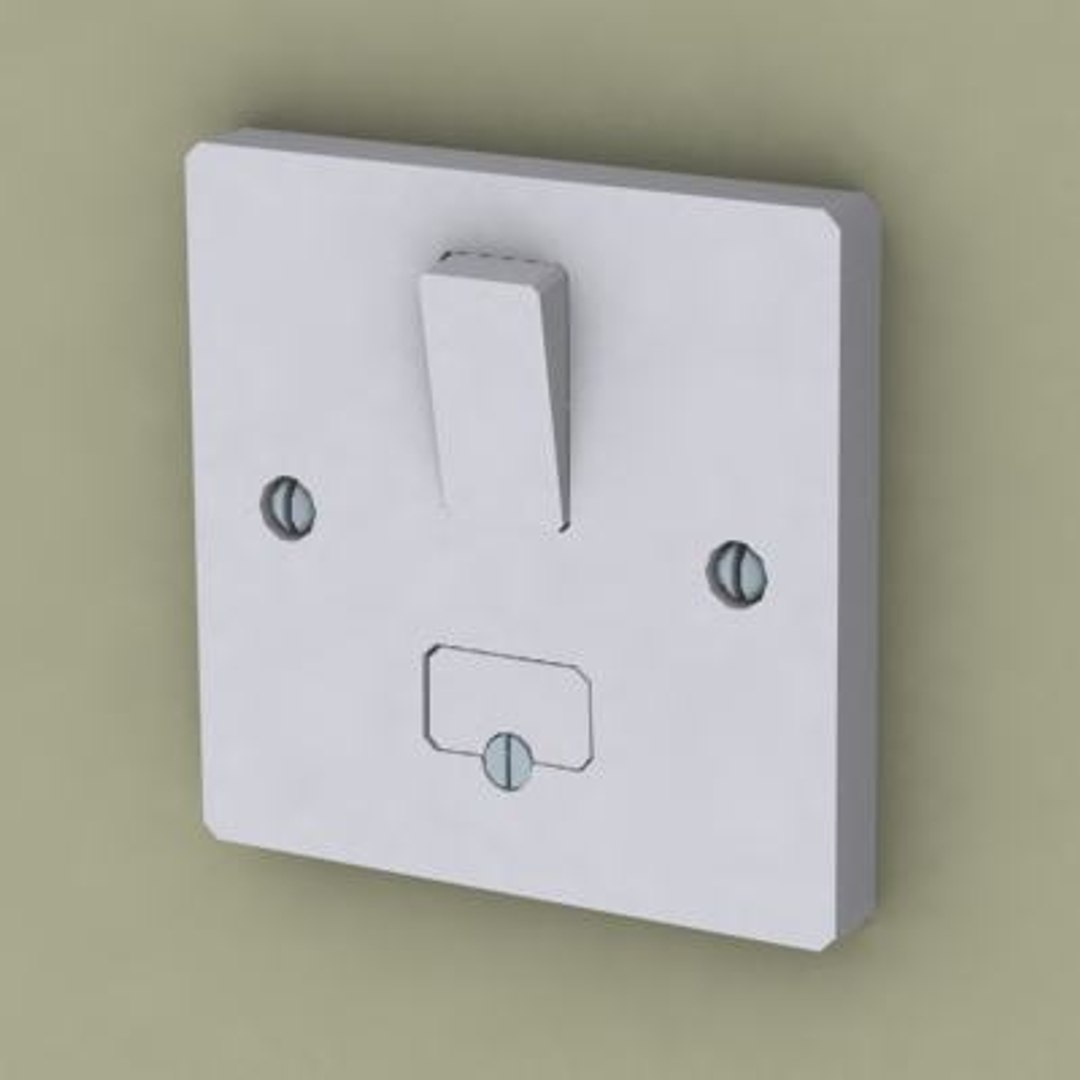 3d Electrical Fittings Switch Model