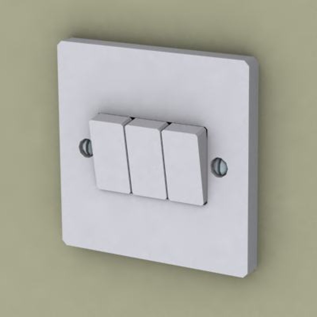 3d Electrical Fittings Switch Model