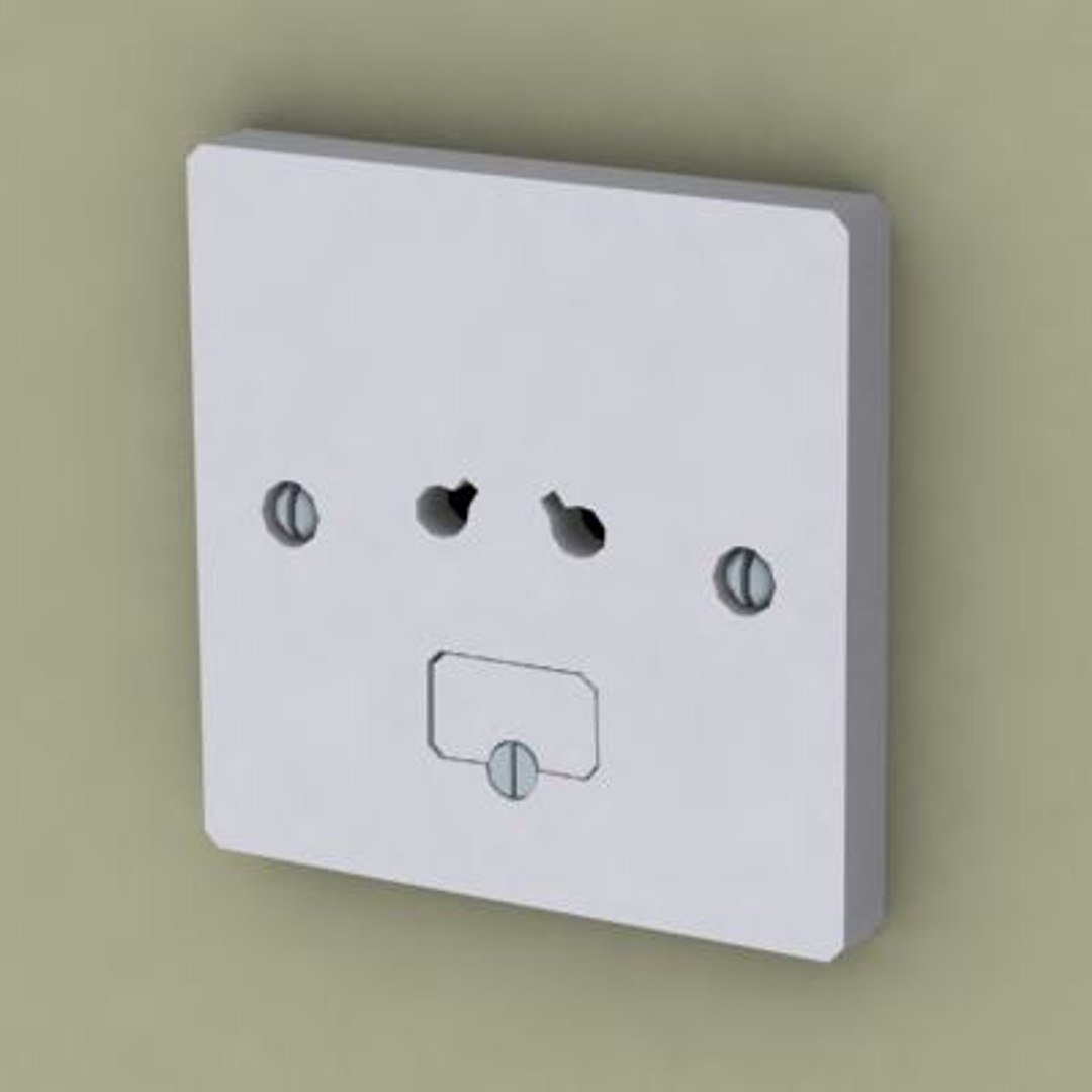 3d Electrical Fittings Switch Model