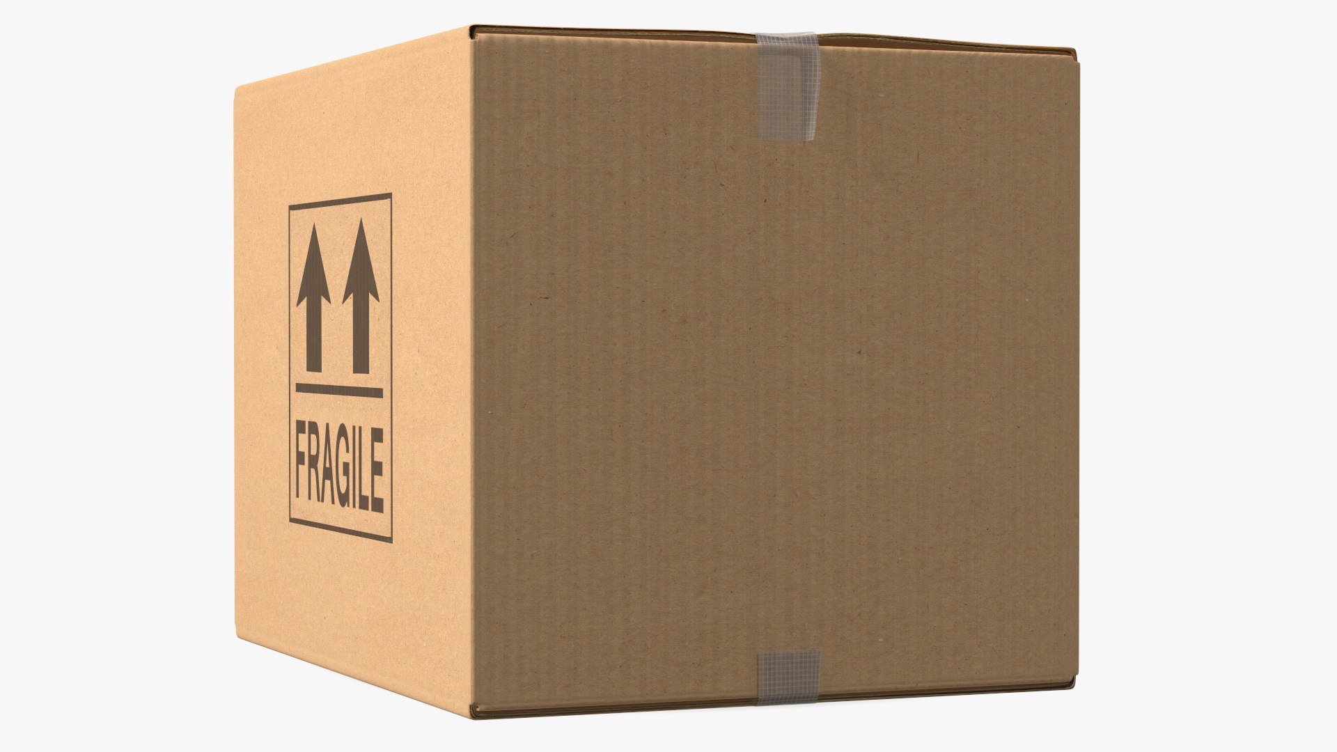 Fragile Cardboard Box 3D Model - TurboSquid 2216645