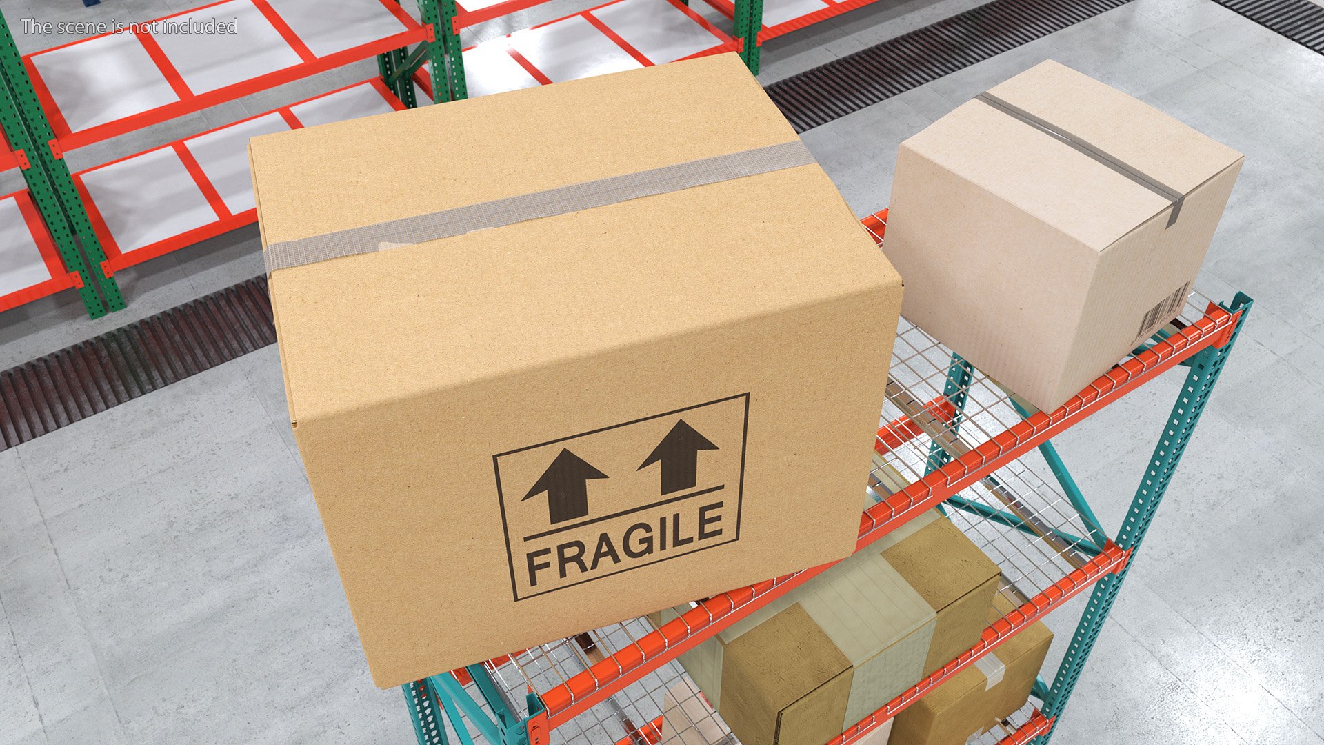 Fragile Cardboard Box 3D Model - TurboSquid 2216645