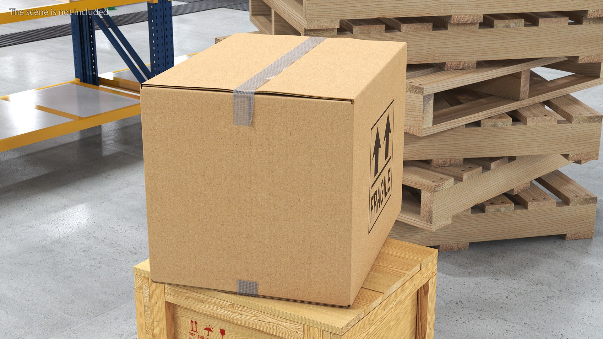 Fragile Cardboard Box 3D Model - TurboSquid 2216645