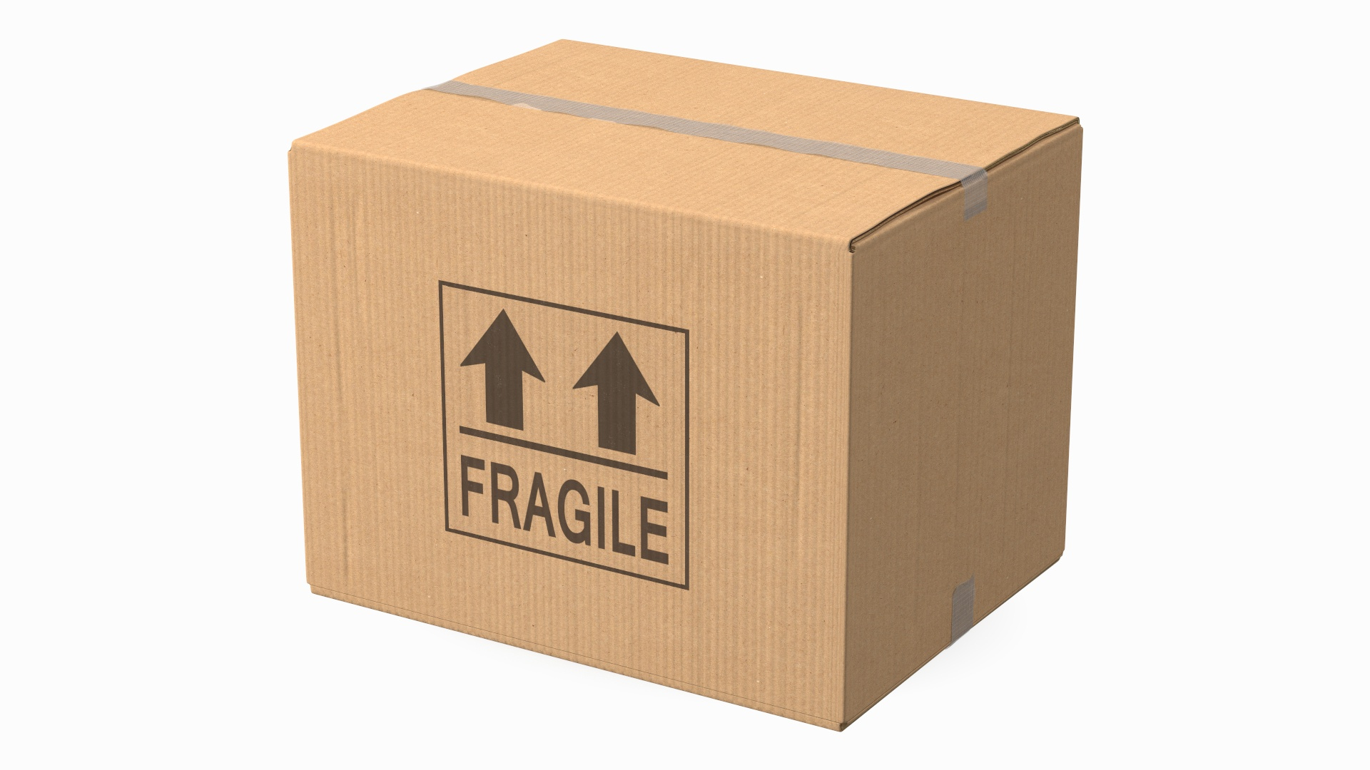 Fragile Cardboard Box 3D Model - TurboSquid 2216645