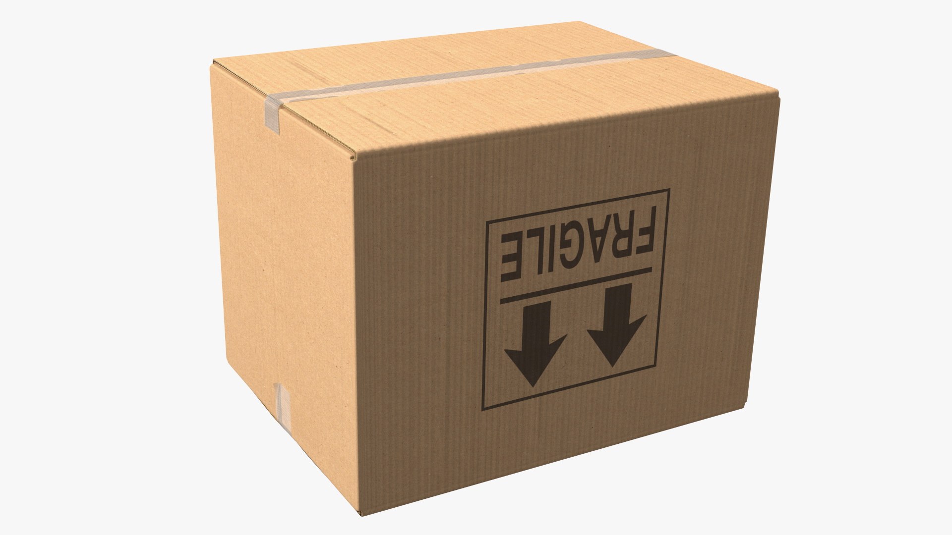 Fragile Cardboard Box 3D Model - TurboSquid 2216645