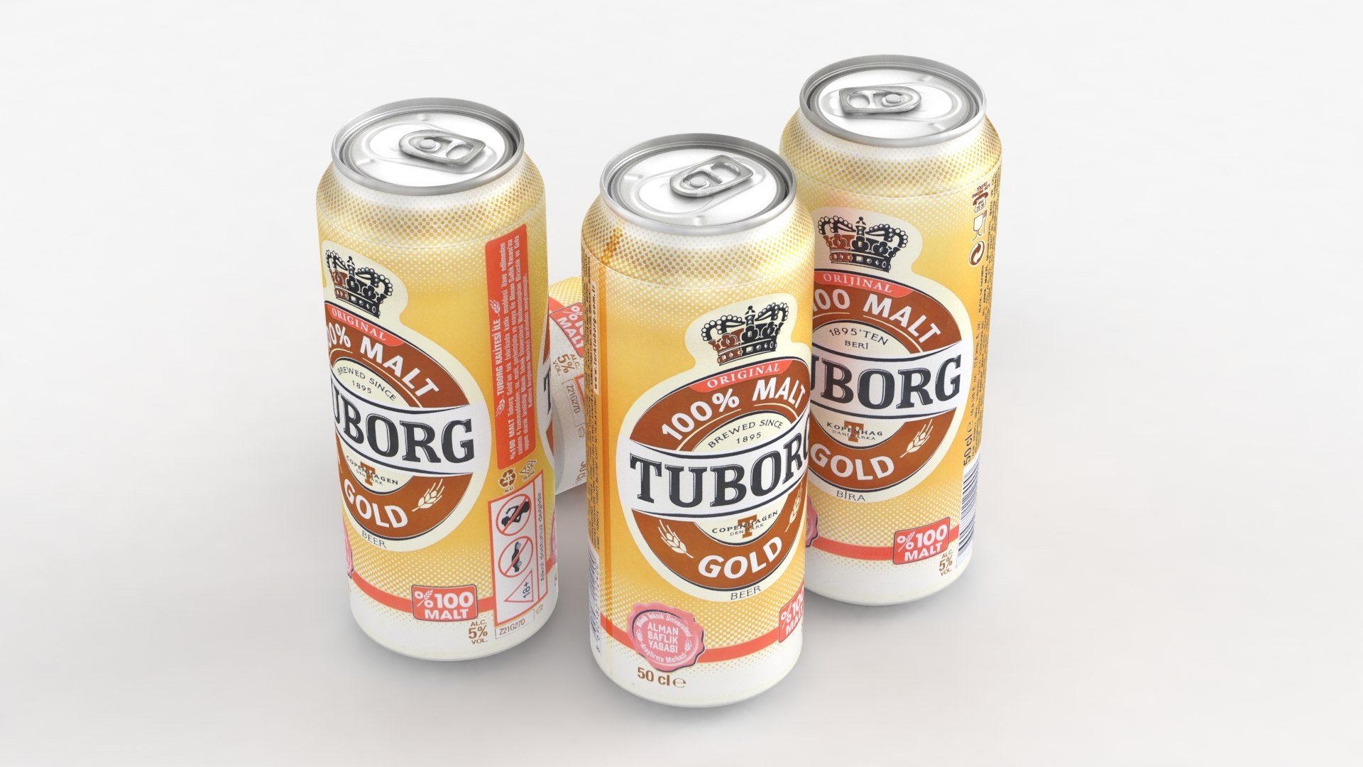Beer Can Tuborg Gold 500ml 2022 3D Model - TurboSquid 1944926