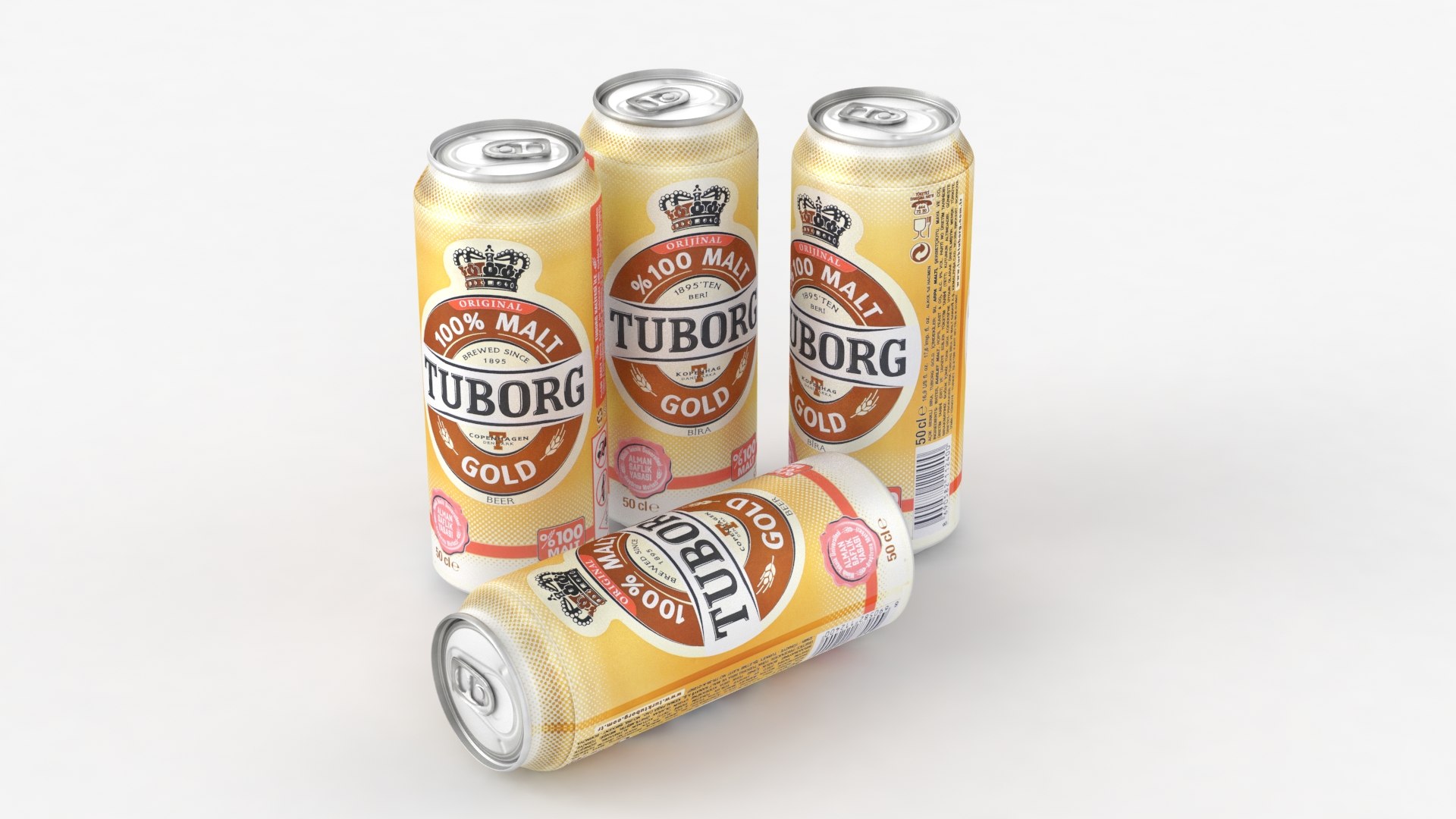 Beer Can Tuborg Gold 500ml 2022 3D Model - TurboSquid 1944926