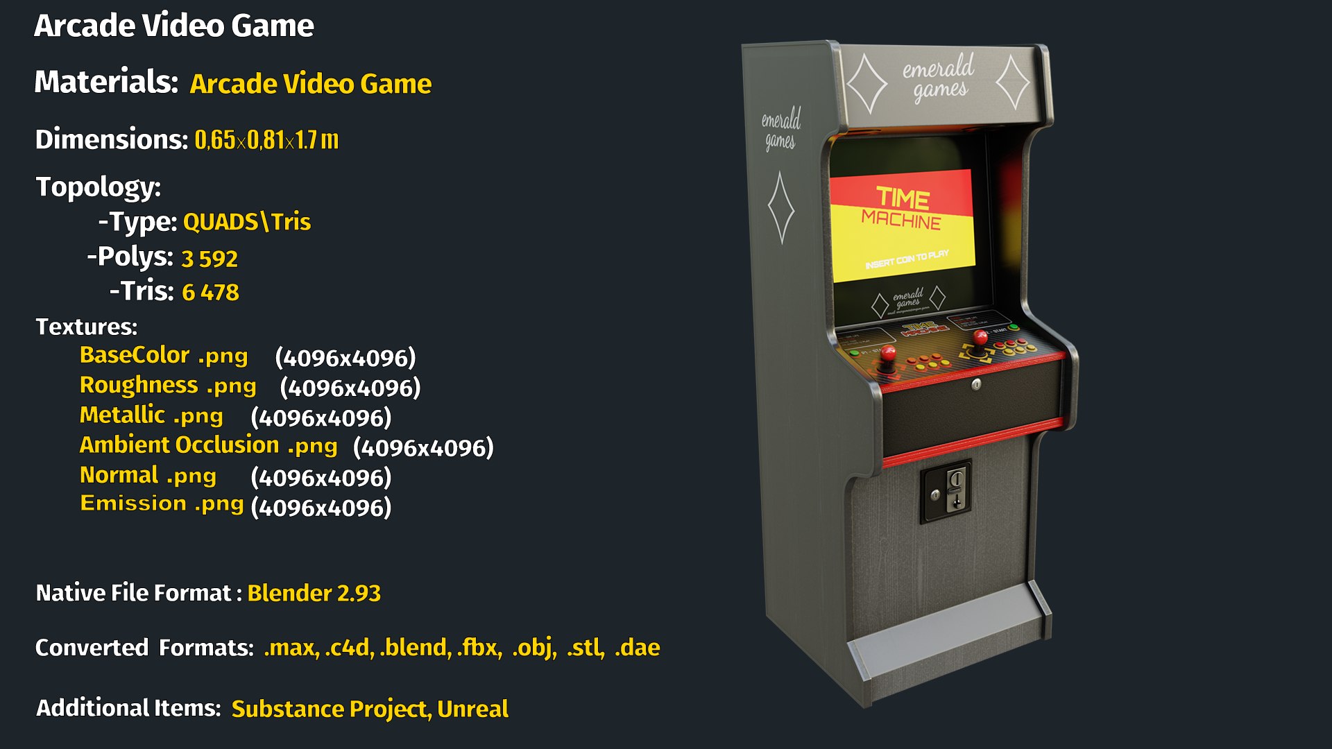 3D model Arcade Video Game - TurboSquid 1765410