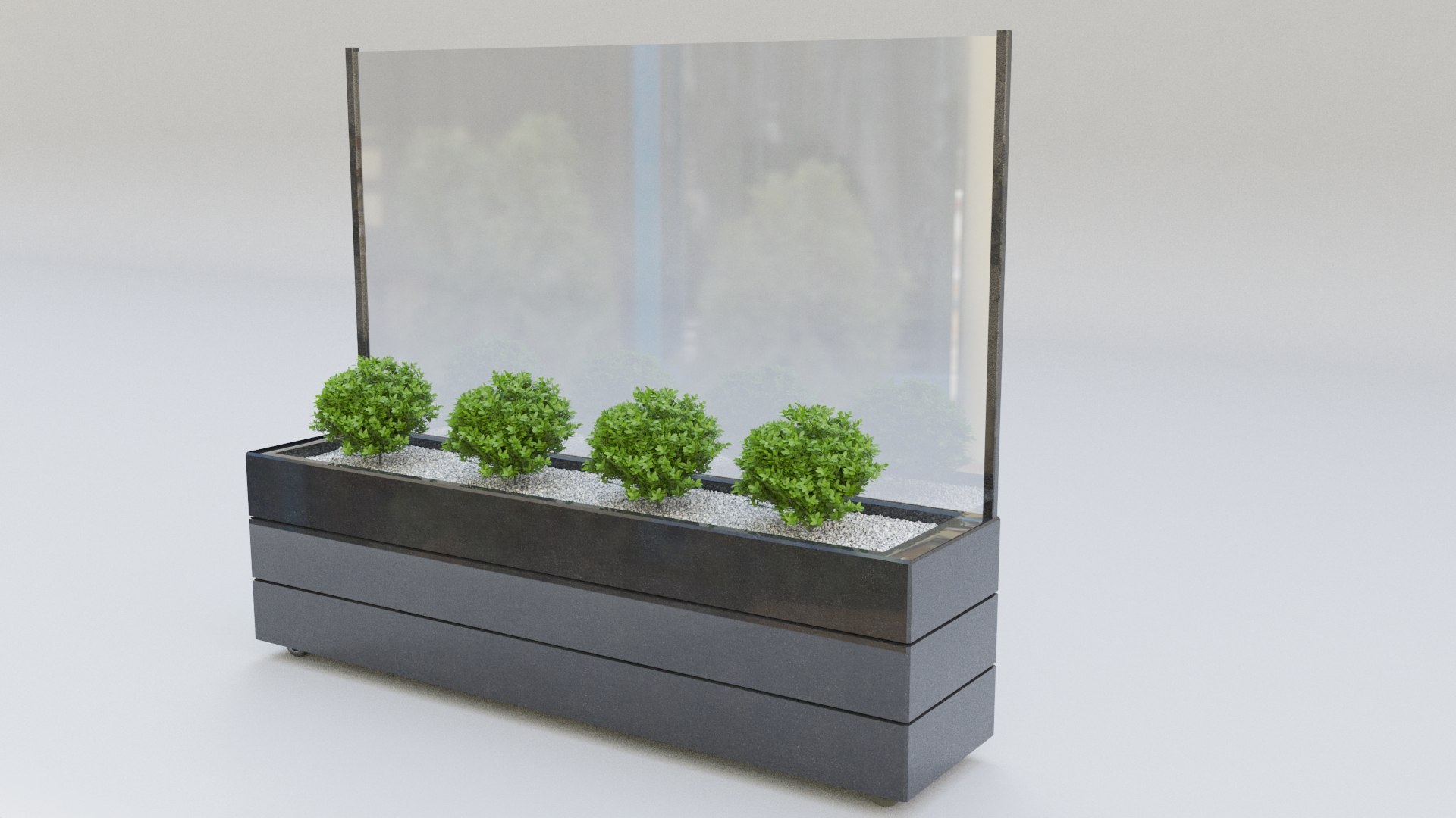 Glass division planter model - TurboSquid 1528853
