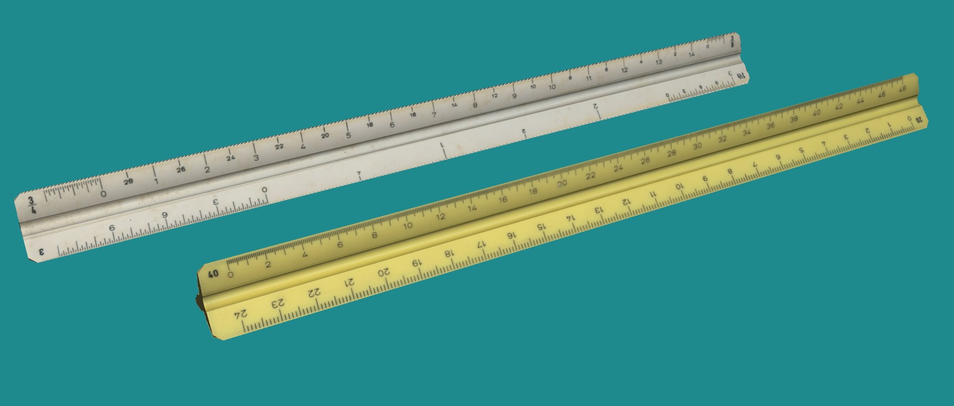 3D Scale Rulers Model - TurboSquid 1496918