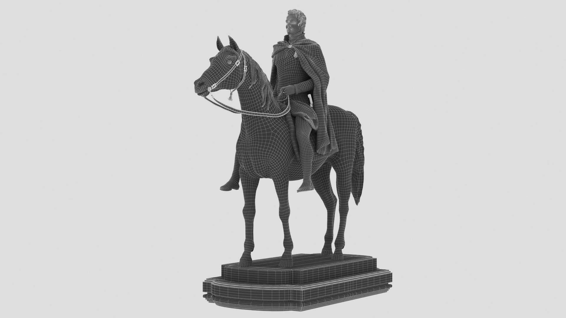 3D Equestrian Statue Of The Duke Of Wellington - TurboSquid 2034639