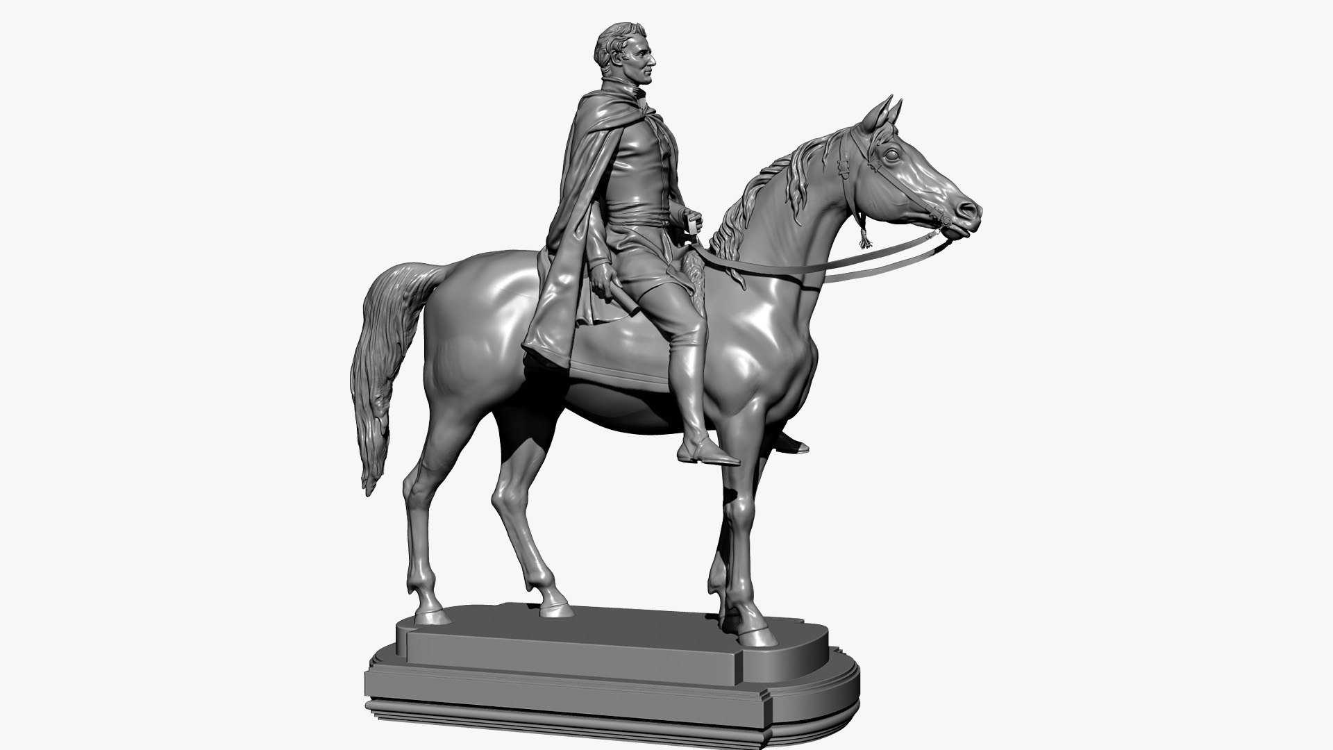 3D Equestrian Statue Of The Duke Of Wellington - TurboSquid 2034639