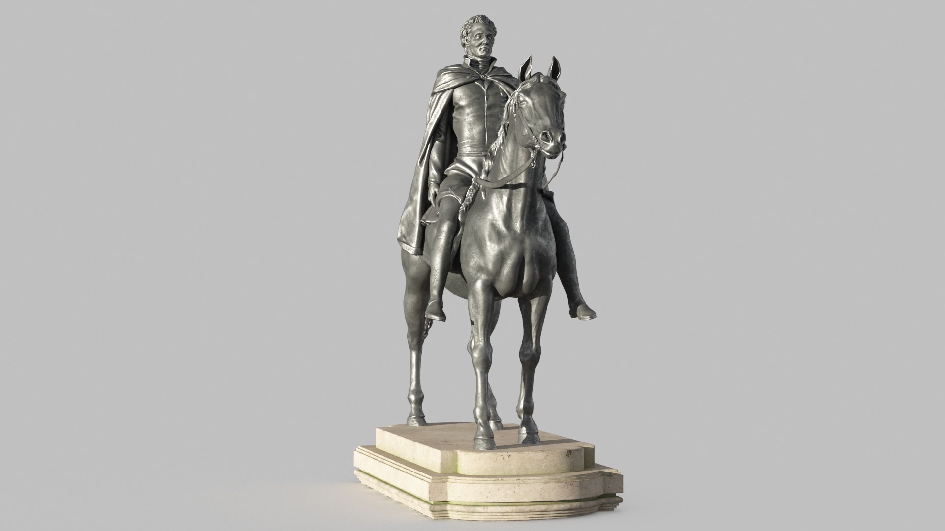 3D Equestrian Statue Of The Duke Of Wellington - TurboSquid 2034639