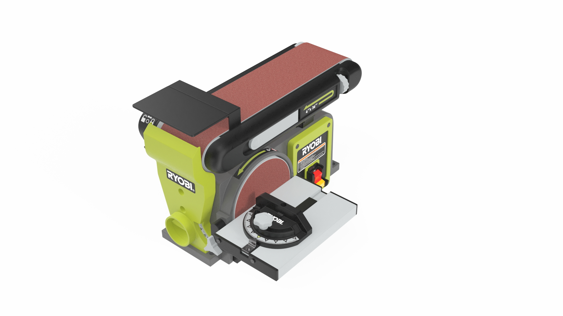 3D Belt and Disk Bench Sander Ryobi - TurboSquid 2155791