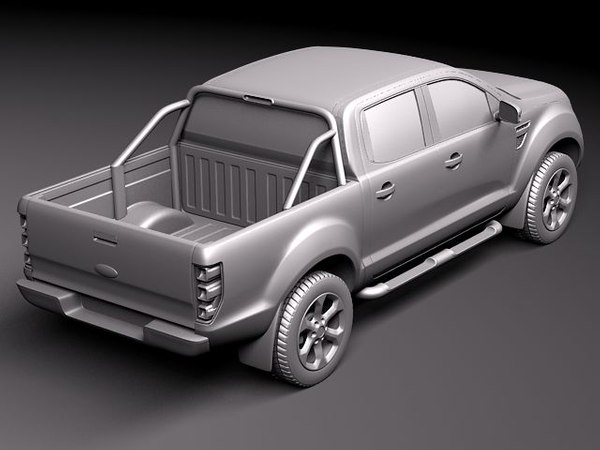 ranger 2012 pickup 3d model