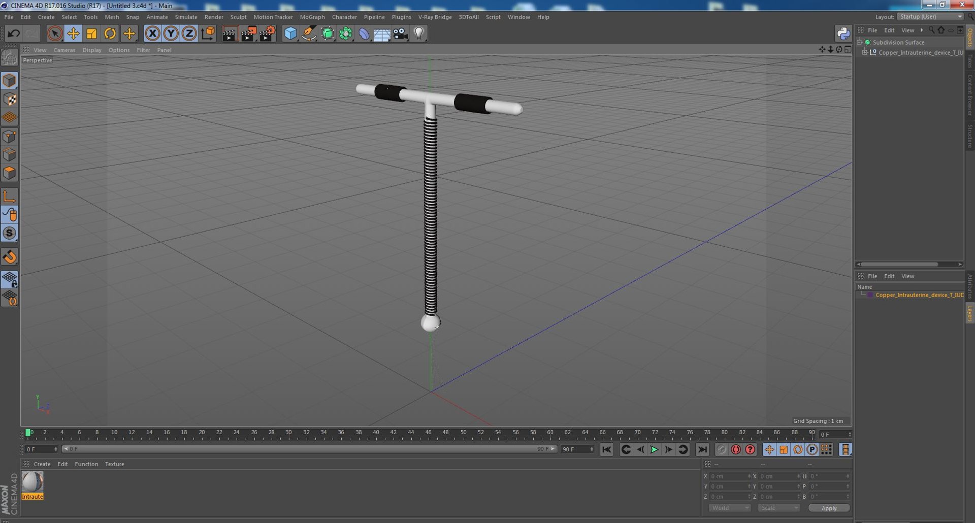 3D Copper Intrauterine Device T-IUD Model - TurboSquid 1926857