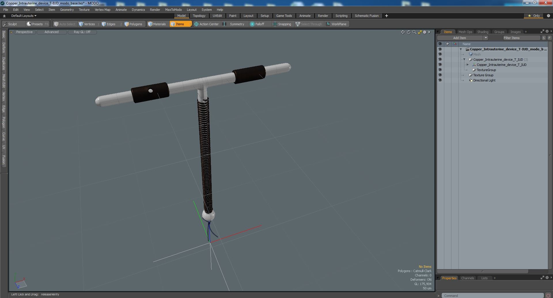 3D Copper Intrauterine Device T-IUD Model - TurboSquid 1926857