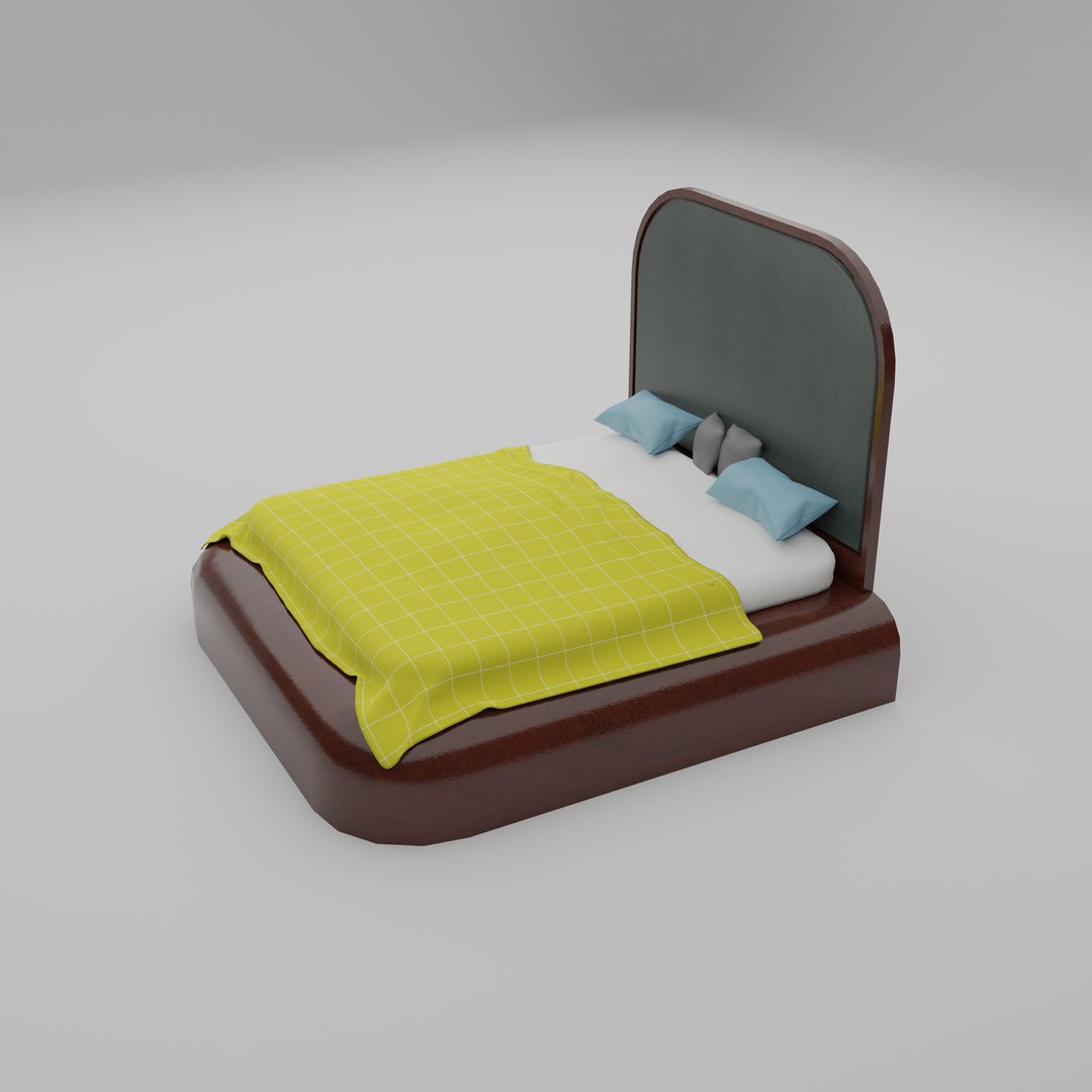 Bed For Visualization 3D Model - TurboSquid 2056356