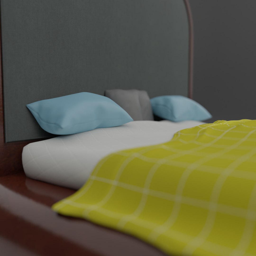 Bed For Visualization 3D Model - TurboSquid 2056356
