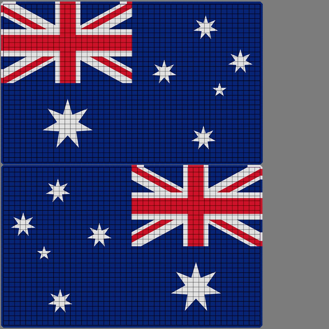 3D Australia Flag Animation Model - TurboSquid 1613023