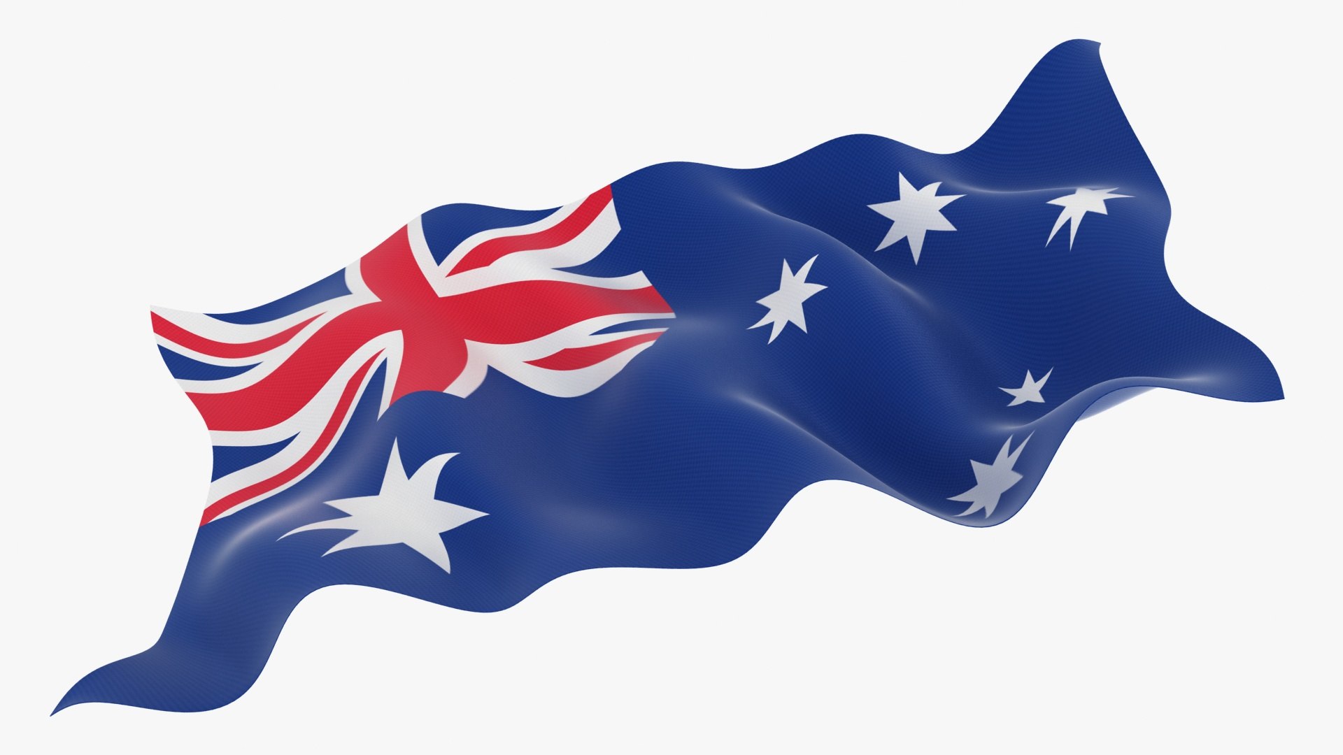 3D Australia Flag Animation Model - TurboSquid 1613023