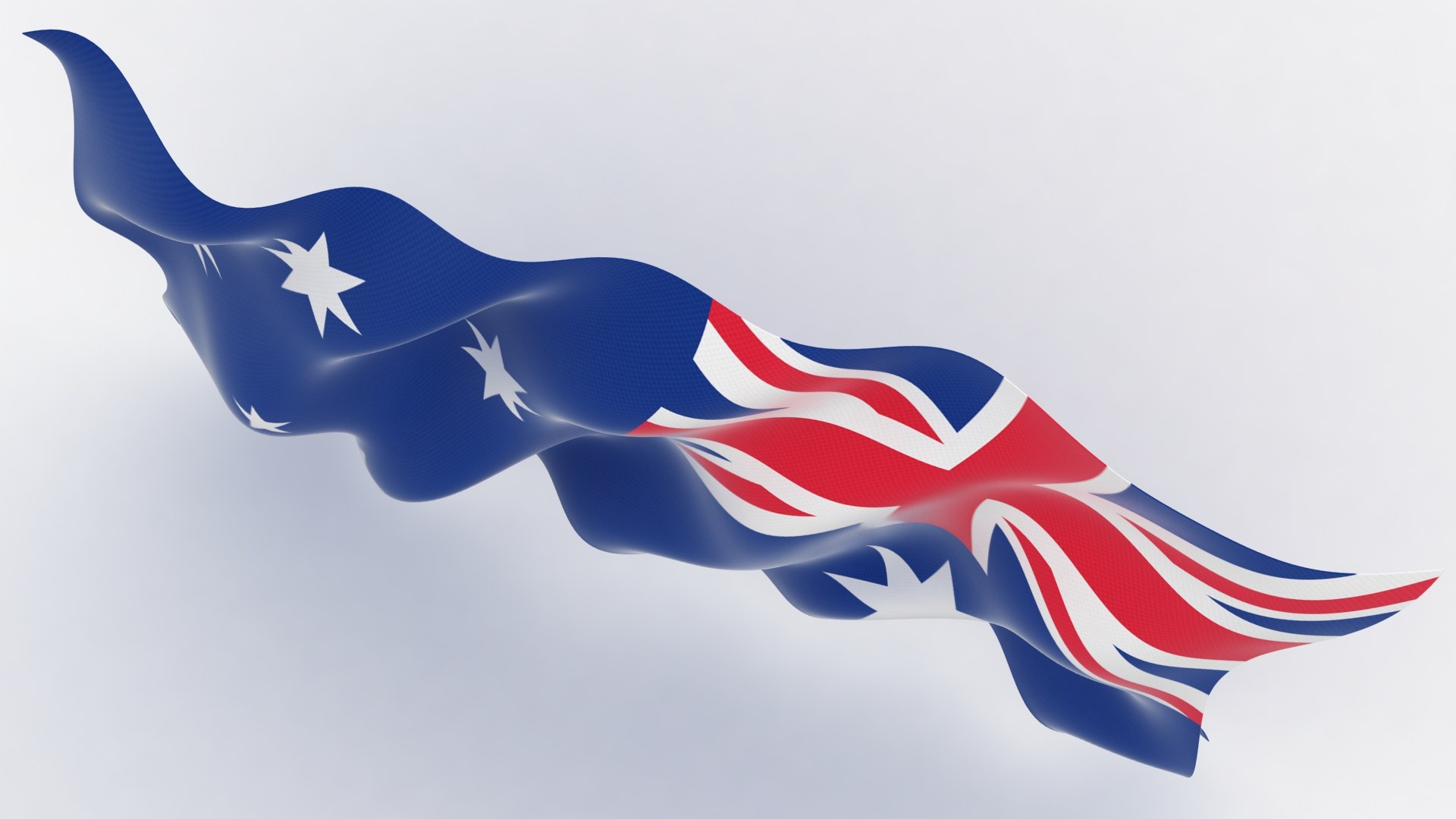 3D Australia Flag Animation Model - TurboSquid 1613023