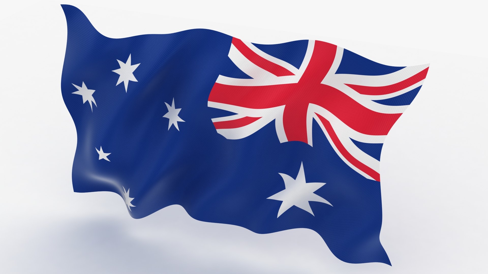 3D Australia Flag Animation Model - TurboSquid 1613023